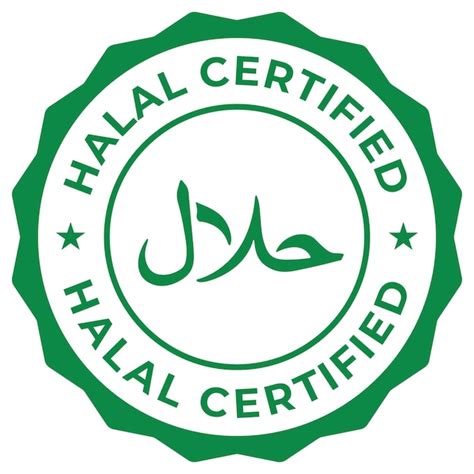 Premium Vector Halal Certified Label Vector Icon Green Illustration