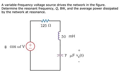 solved a variable frequency voltage source drives the