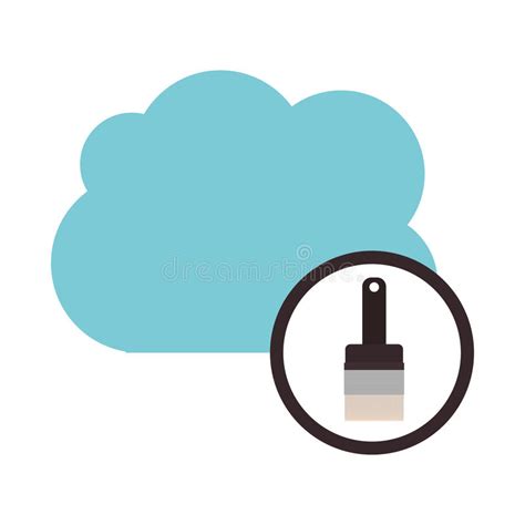Isolated Cloud Computing Design Stock Illustration Illustration Of Display Virtual 81903541