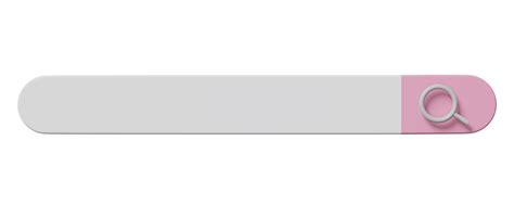 Free 3d Search Bar Blank With Magnifying Glass Isolated Minimal Web