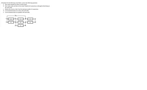 Solved For The Following Circuit Below Answer The Following Chegg