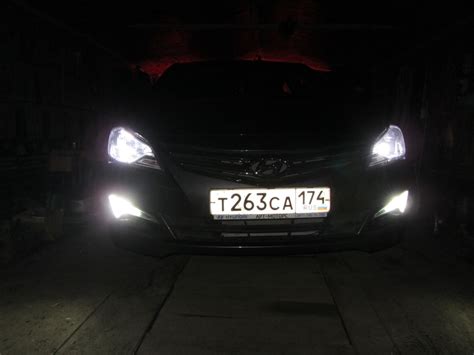 Ходовые огни — Hyundai Solaris Hatchback, 1,6 л, 2014 года | аксессуары ...