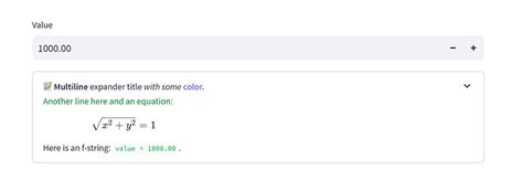 customizing text in st expander using streamlit streamlit