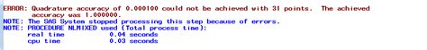 Solved Error Quadrature Accuracy Of 0000100 Could Not Be Achieved