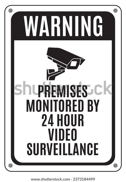 Security Warning Sign Vector Illustration Stock Vector Royalty Free