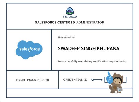 Swadeep Singh Khurana On Linkedin Salesforcecertified Salesforceadministrator Certified