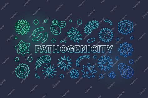 Premium Vector Pathogenicity Colorful Line Banner Vector Pathogen