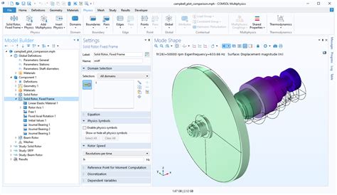 Rotordynamics Module Updates Comsol® 6 0 Release Highlights