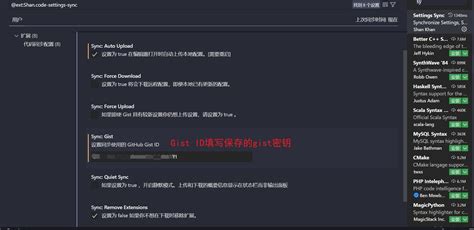 settings sync 配置与使用 csdn博客