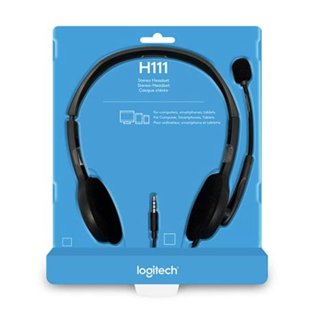 Logitech H111 Wired Headset Stereo Headphones With Noise Cancelling Microphone Lazada PH