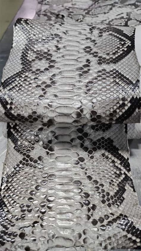 Exotic Leather Natural Python Hide For Luxury Leathercraft Genuine Snakeskin Matte Finish
