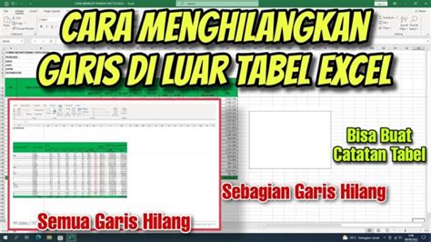 Cara Menghilangkan Garis Di Excel Indokreasi