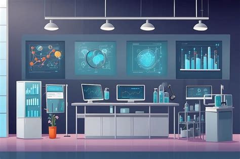 premium photo depict a corner of the lab with interactive