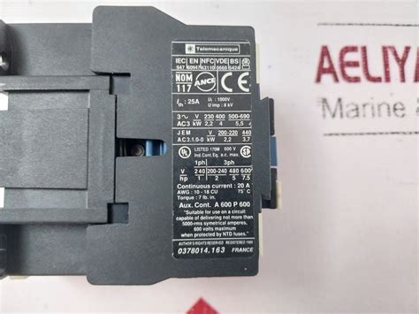 Telemecanique Lc1 D09 10 Contactor 25a Aeliya Marine