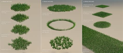 Li Elemental Dynamics Grass Patches ⋆ Freebies Daz 3d