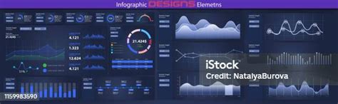 통계 그래프와 금융 차트 Ui Ux 다이어그램 템플릿 및 차트 그래프 그래픽 정보 시각화 그림과 현대 인포 그래픽 벡터 템플릿