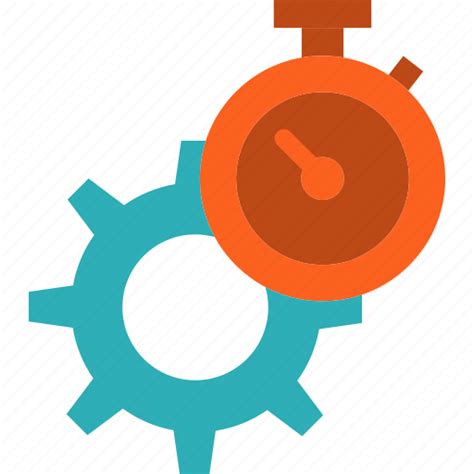 gear setting time timer watch icon