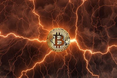 Premium AI Image Digital Depiction Of Bitcoin S Lightning Network And Its DeFi Transactions
