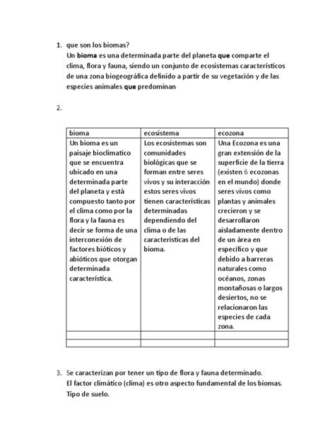 Biomas Pdf Ecosistema Ecología De Sistemas