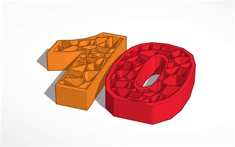 3d Design Voronoi 10 Birthday Sign Tinkercad