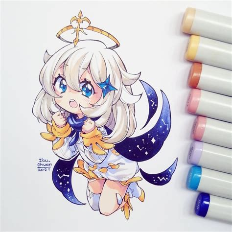 Paimon Genshin Impact Drawn By Ibi Chuan Danbooru