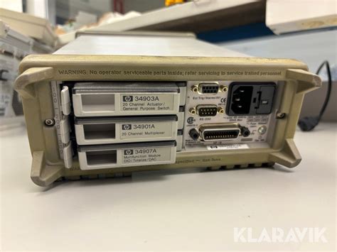 Mätsystem Test Hp Agilent 34970a Sollentuna Klaravik Aukti