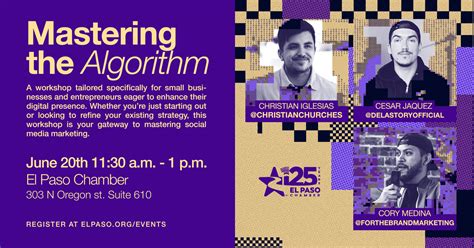 Mastering The Algorithm Workshop El Paso Chamber
