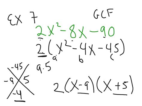 Factoring 1 Math Algebra Quadratic Equations Factoring Trinomials Showme