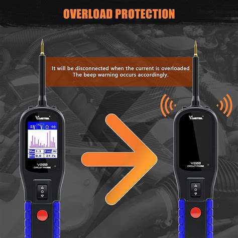 V200 Automotive Circuit Probe Tester 12v 24v Car Power Circuit Probe Kit Ac Dc