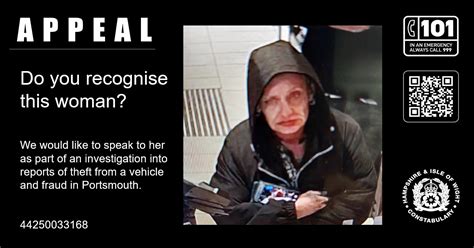 CCTV Image Released As Part Of Investigation Into Theft From A Vehicle And Fraud In Portsmouth