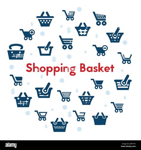 Shopping Basket Icon Set Stock Vector Image And Art Alamy