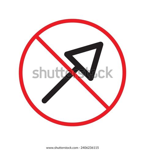 Forbidden Cursor Icon Prohibited Arrow Vector Stock Vector Royalty Free Shutterstock