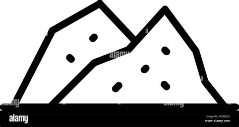 Glass Production Pile Icon Outline Vector Window Factory Making Design Stock Vector Image