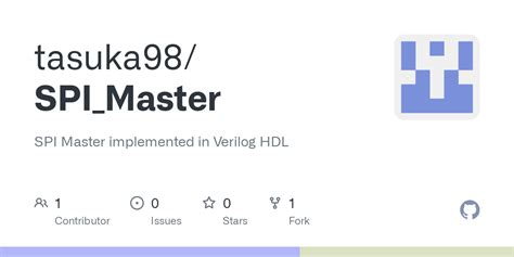 Github Tasuka Spi Master Spi Master Implemented In Verilog Hdl