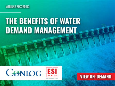 The Benefits Of Water Demand Management Esi