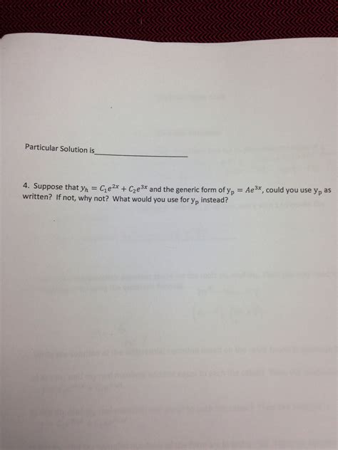 Solved Second Order Non Homogeneous Differential Equations