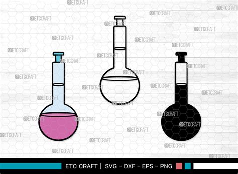 Volumetric Flask Svg Lab Equipment Svg Graphic By Pixel Elites