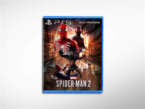 Marvel Spider Man 2 Custom Ps5 Cover N 3 Game Cover Custom Ps4 Case