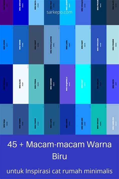 Kode Warna Biru Langit Materi Belajar Online