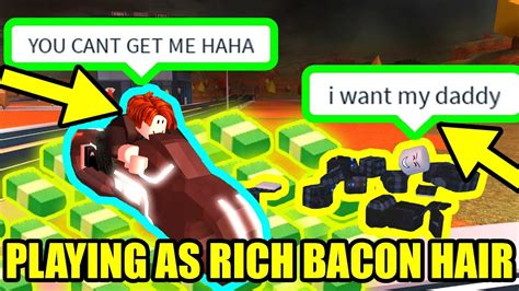 Undercover Rich Bacon Man Makes Cops Rage Quit Roblox Jailbreak Volcano Update Youtube