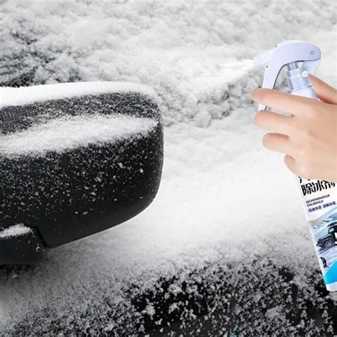 빠른 얼음 및 눈 녹는 스프레이 자동 앞 유리 서리 제거 제빙제 앞유리 와셔 유체 300ml 티몬