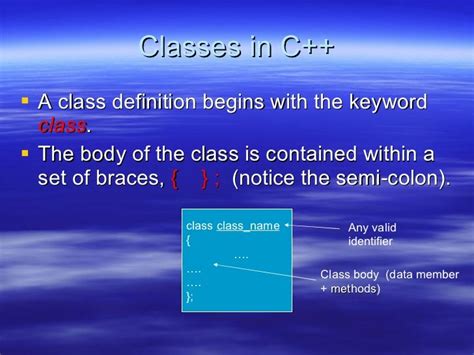 C Classes Tutorials
