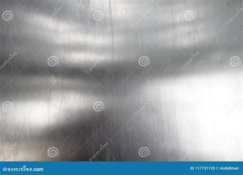 Shiny and Reflective Surface of Gray Aluminum Metal Sheet, Close-up Silver Stainless Steel Plate ...