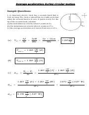 Calculating Instantaneous Velocity And Average Acceleration In Course Hero