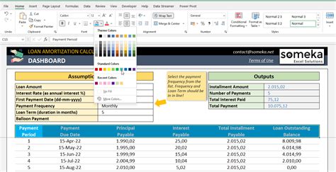 Excel Amortization Schedule Template Simple Loan Calculator