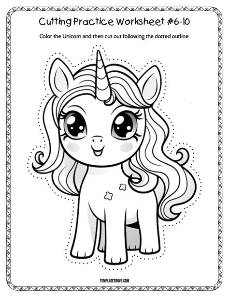 Cutting Practice Worksheet 6