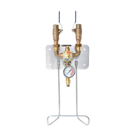 Hot And Cold Water Thermostatically Controlled Mixing Station Bronze