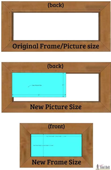 How To Resize A Wood Picture Frame Her Tool Belt Wood Picture Frames Picture Frames Frame