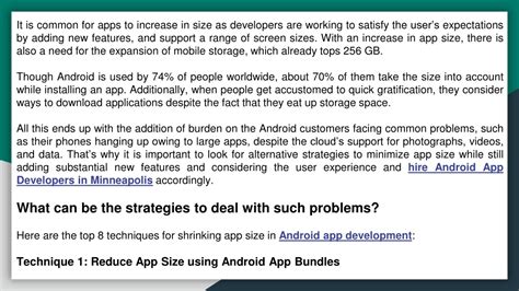 Ppt How To Keep Your Android App Size Small During Android App Development Powerpoint