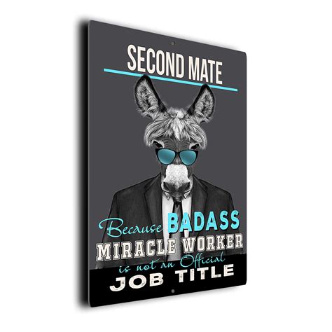 T For Second Mate Badass Miracle Worker Second Mate Ts